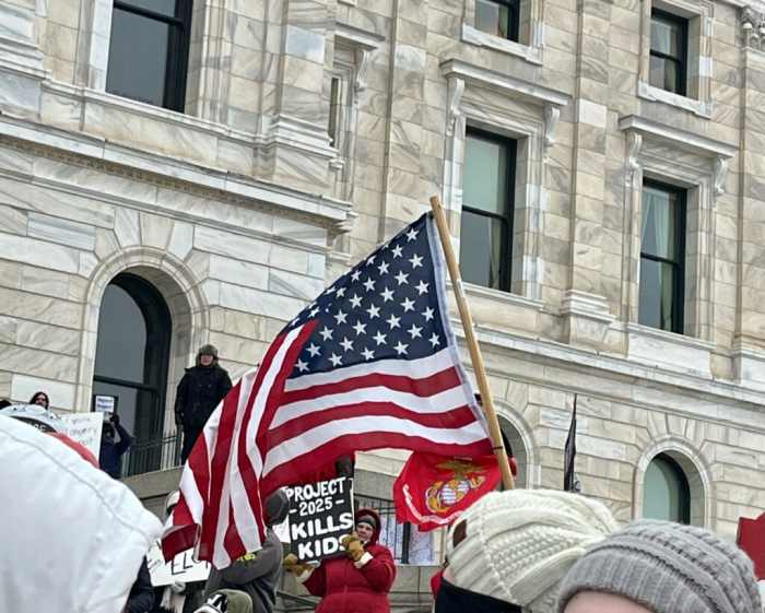 Hundreds of protestors gather at Minnesota Capitol in opposition to ...