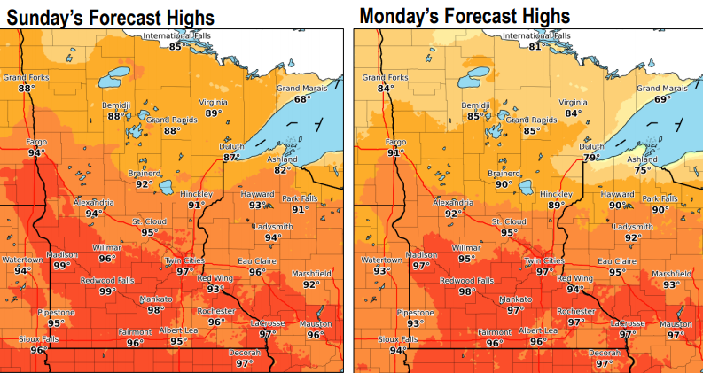 Heat advisory issued for much of central, southern Minnesota - Bring Me ...