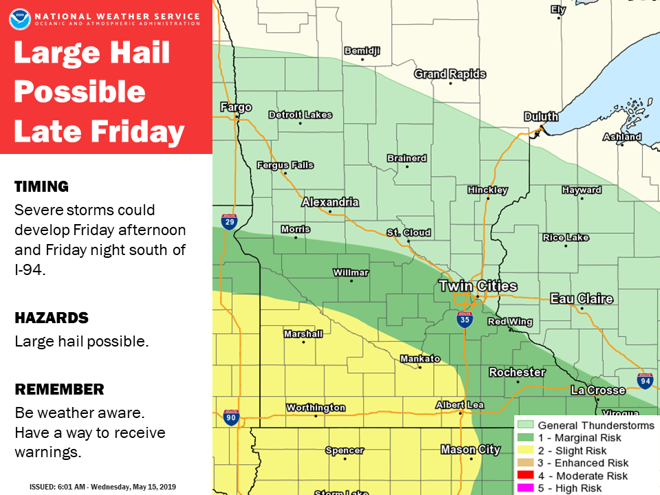 Active weather to bring large hail threat Friday, flooding rains this ...