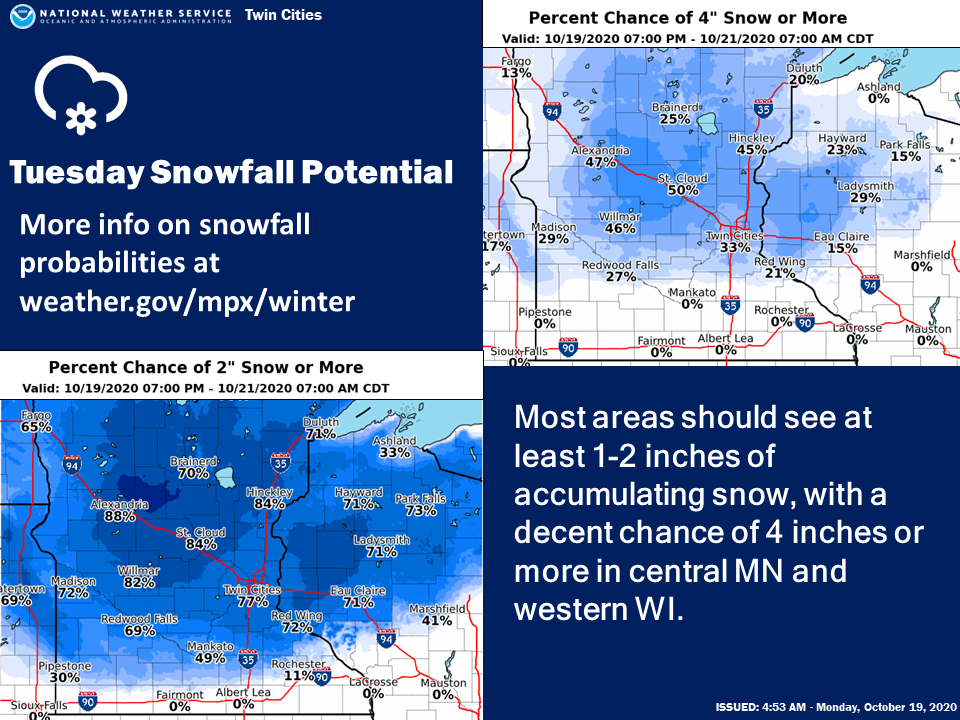 Latest storm track, snowfall forecast for Tuesday in Minnesota - Bring ...