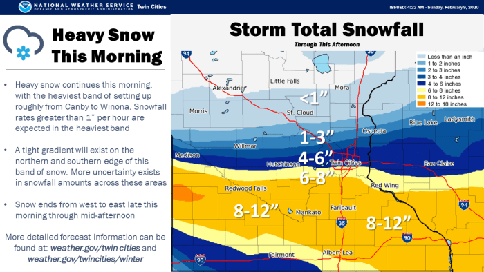 Sunday AM update: New snow totals forecast by the National Weather ...