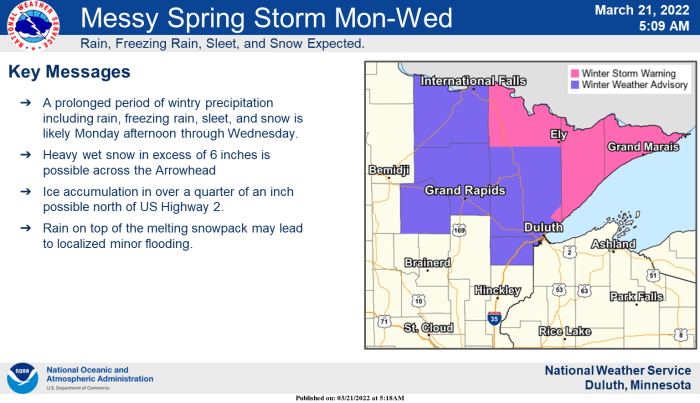 Strong storm bringing rain, wet snow to Minnesota through Wednesday ...