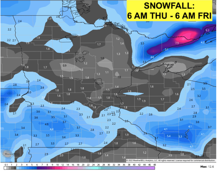 On the eve of the storm, here's how much snow is possible Minnesota ...