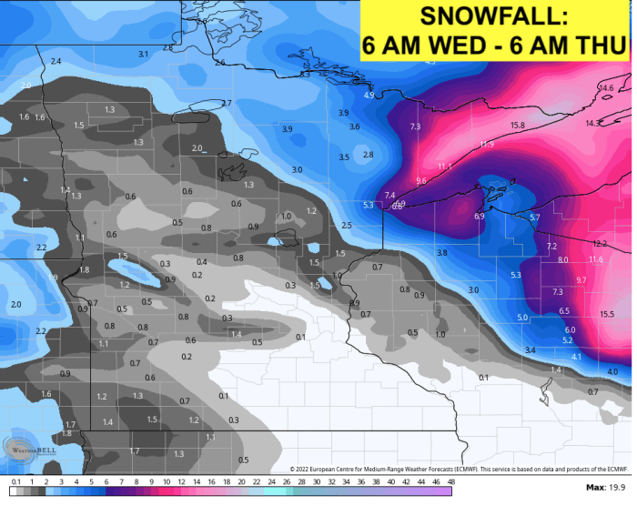 On the eve of the storm, here's how much snow is possible Minnesota ...