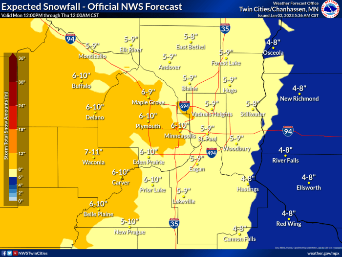Monday update: Where the heaviest snow, freezing rain is possible ...