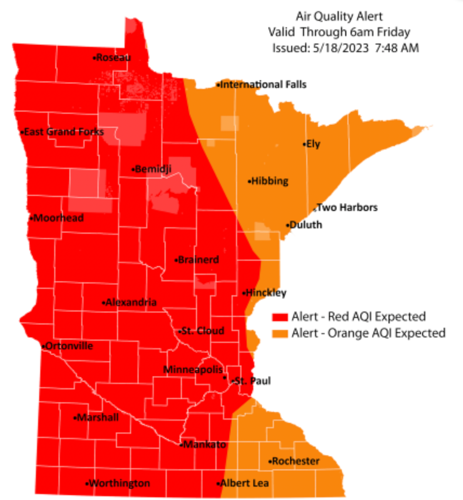 Some of the worst air quality on the planet is in Minnesota Thursday ...
