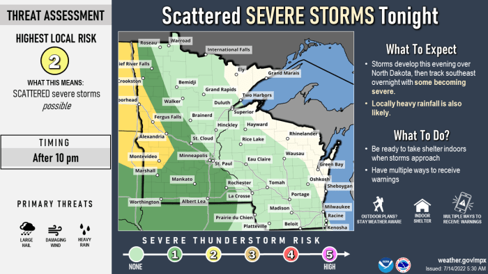 Severe storms in Minnesota: Threat exists overnight into Friday morning ...