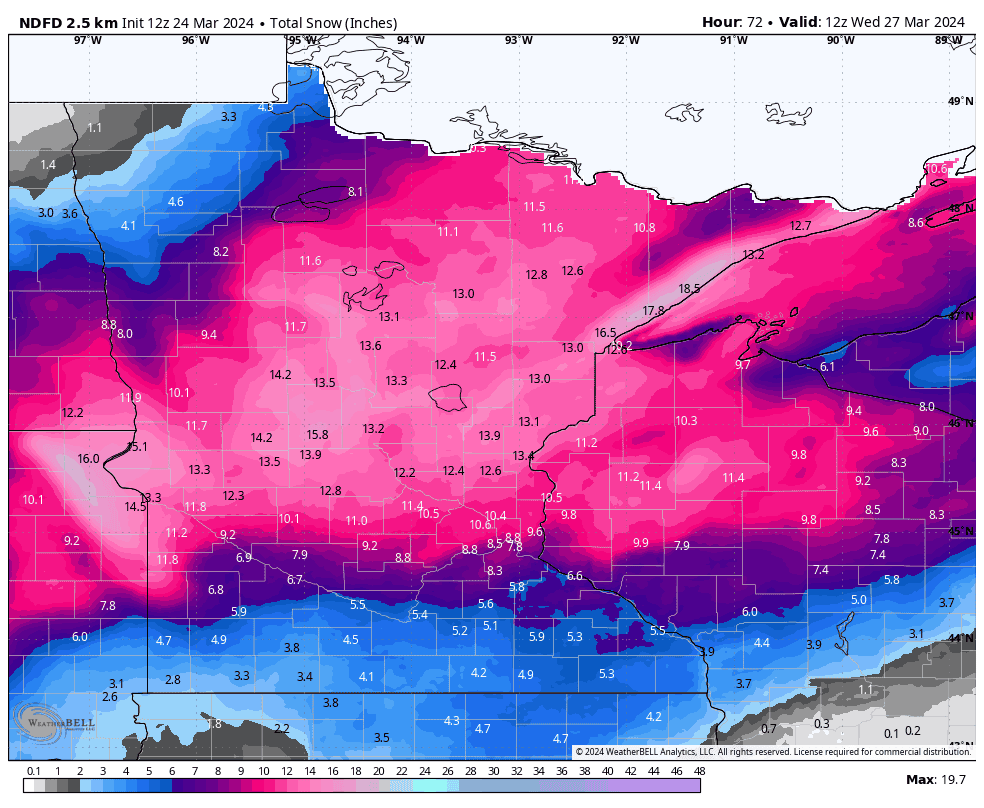 Extremely heavy snow to slam Minnesota: Where, when and how much ...