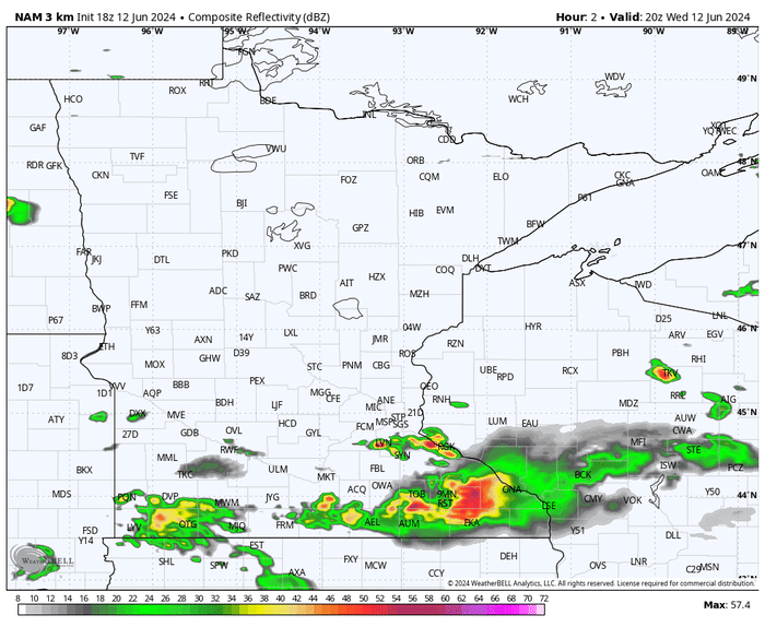 Severe T-storm watch for half of Minnesota: 'Destructive' hail ...