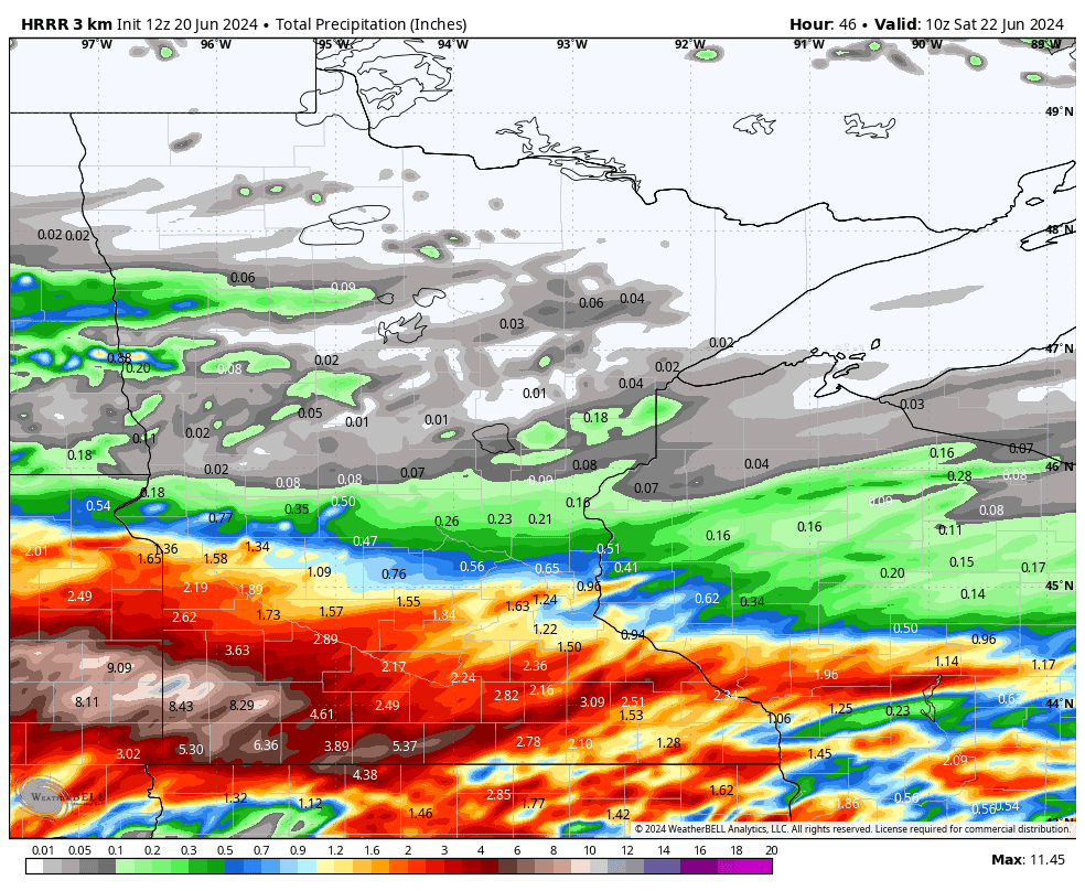 Best- and worst-case scenarios for looming heavy rain, flooding in ...