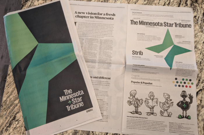 Meet the Minnesota Star Tribune: paper unveils major rebrand - Bring Me ...