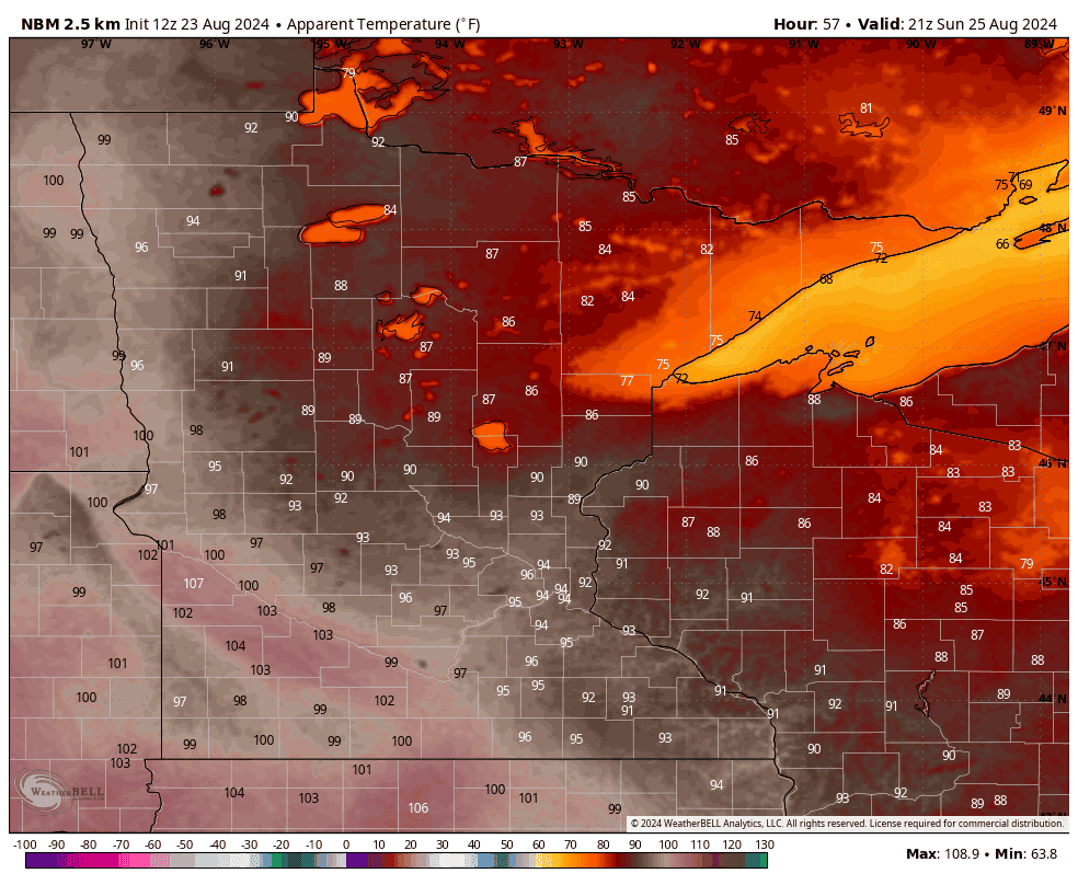 Sunday-Monday in Minnesota: Very hot and humid with a chance of severe ...