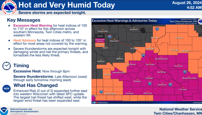 Extreme heat indices, significant severe storms in Minnesota - Bring Me ...