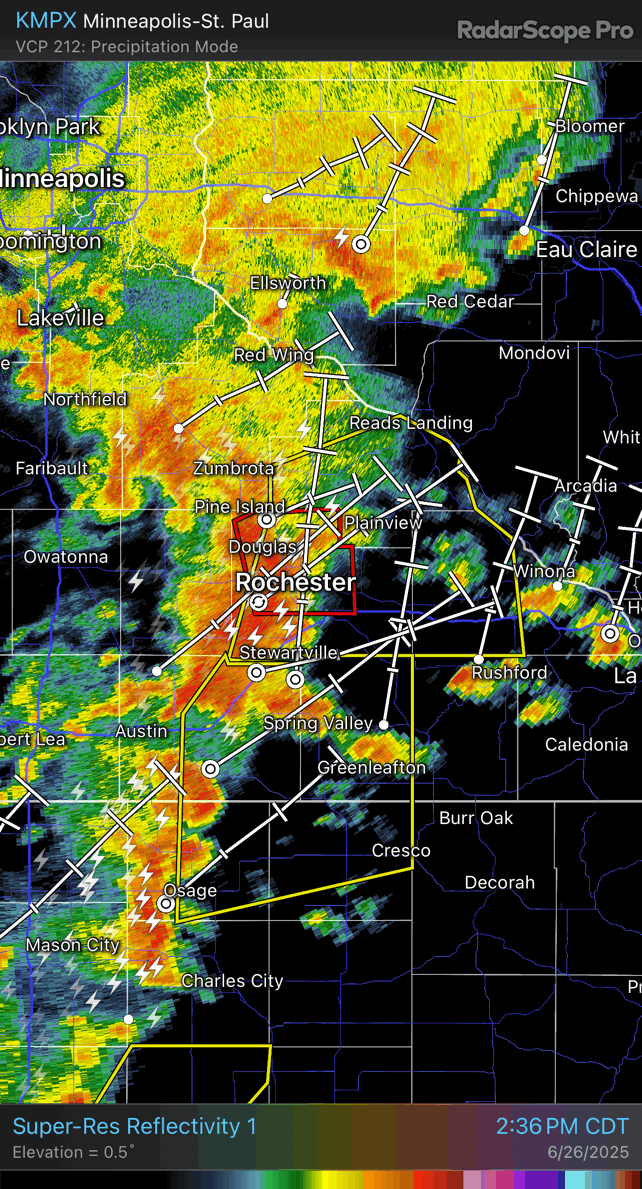 Tornado watch Thursday as storms intensify in southern Minnesota ...