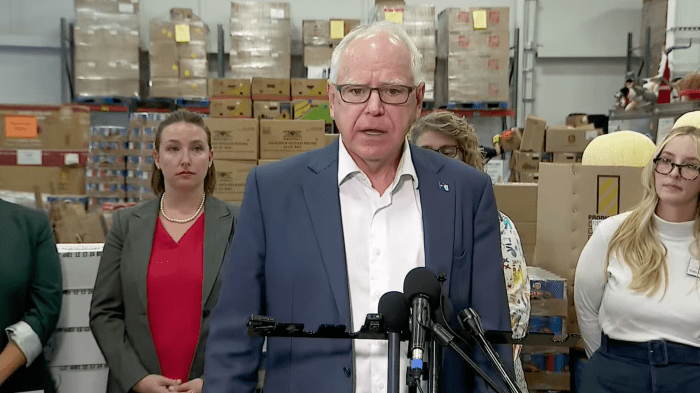Walz announces $4M for Minnesota food shelves to help bridge food stamp ...