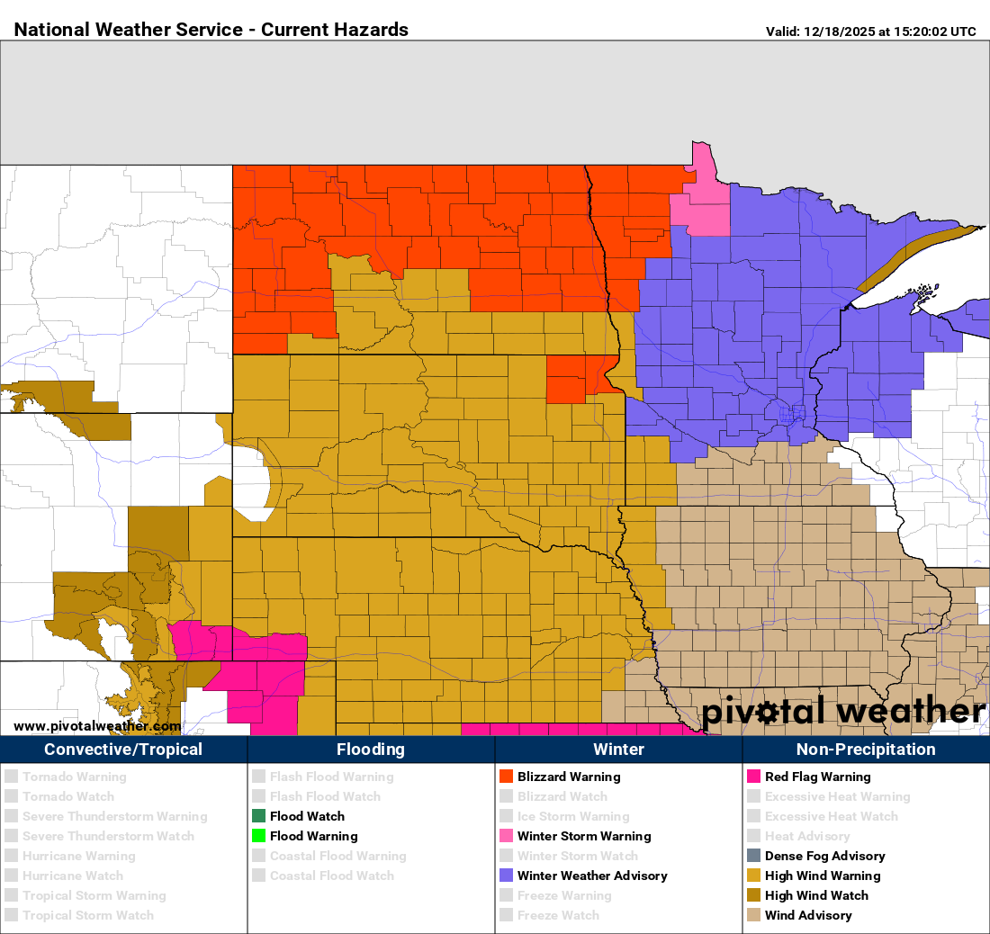 Timing out the worst impacts in Minnesota as blizzard conditions, flash ...