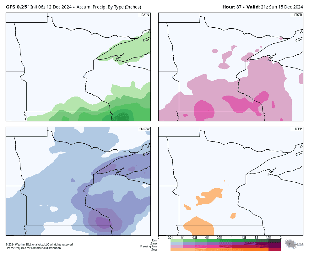 Slippery Saturday in Minnesota? Freezing rain more likely in latest ...