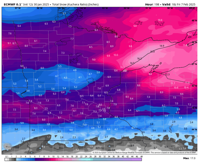 Several chances for snow as winter ramps up in Minnesota next week ...