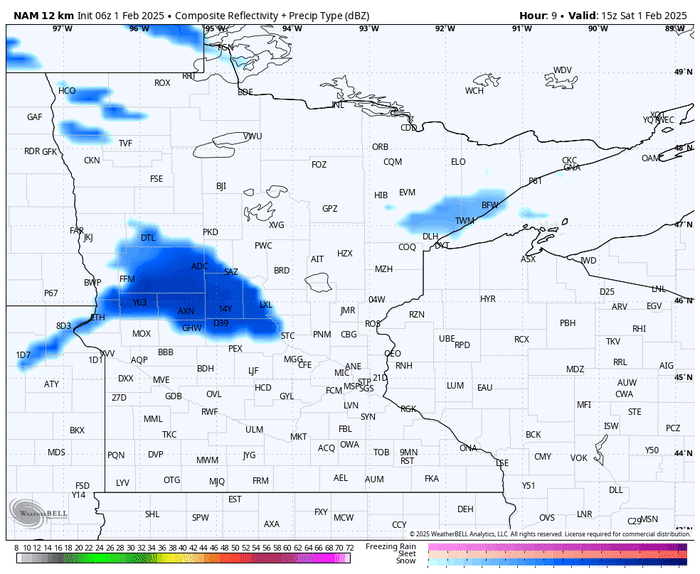 Double-digit snow totals possible over the next week in Minnesota, NWS ...