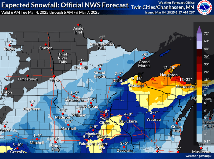 Blizzard, winter storm warnings ahead of 'heavy snow and ferocious ...