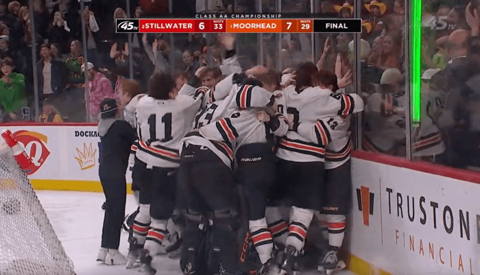 Moorhead holds off Stillwater to win Minnesota's Class AA hockey ...