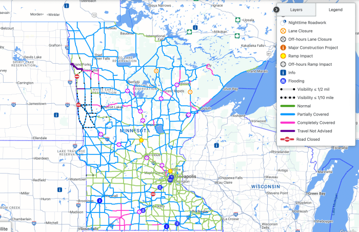 No travel advised amid 'extreme limited visibility' in western ...