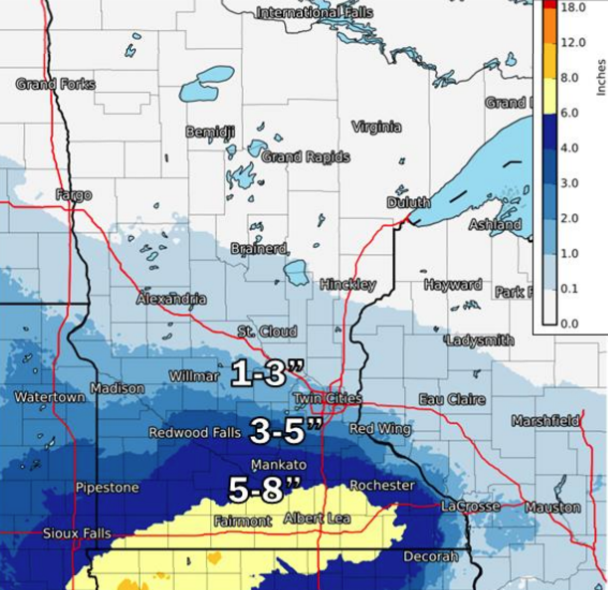 A new winter storm watch has been issued in Minnesota - Bring Me The News