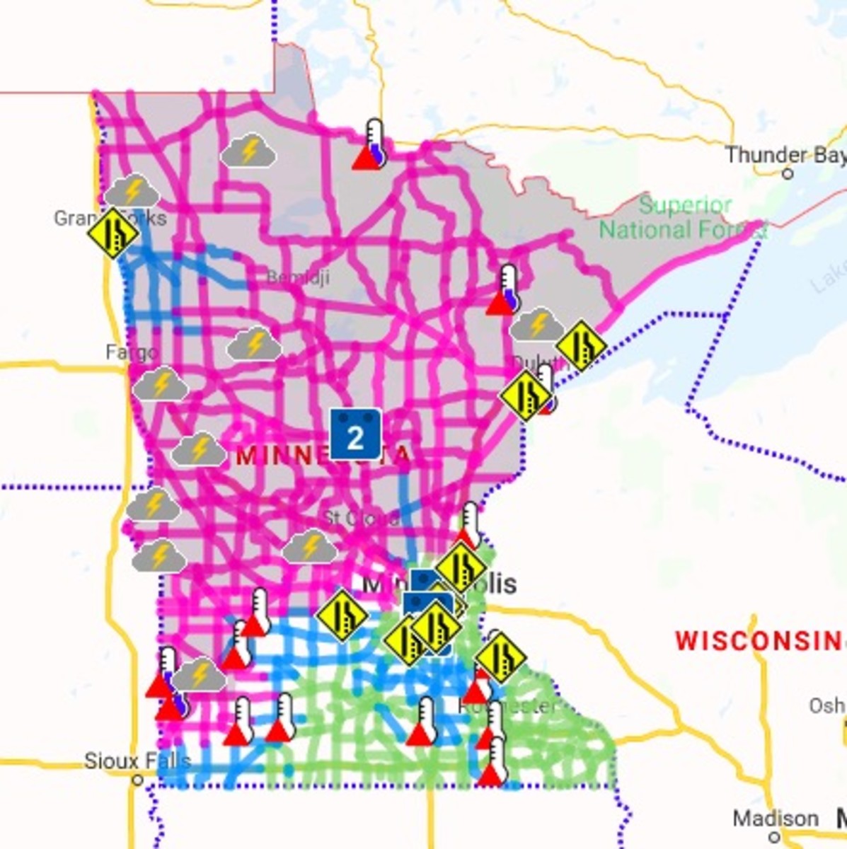 Snow and rain cause major problems on Minnesota roads - Bring Me The News