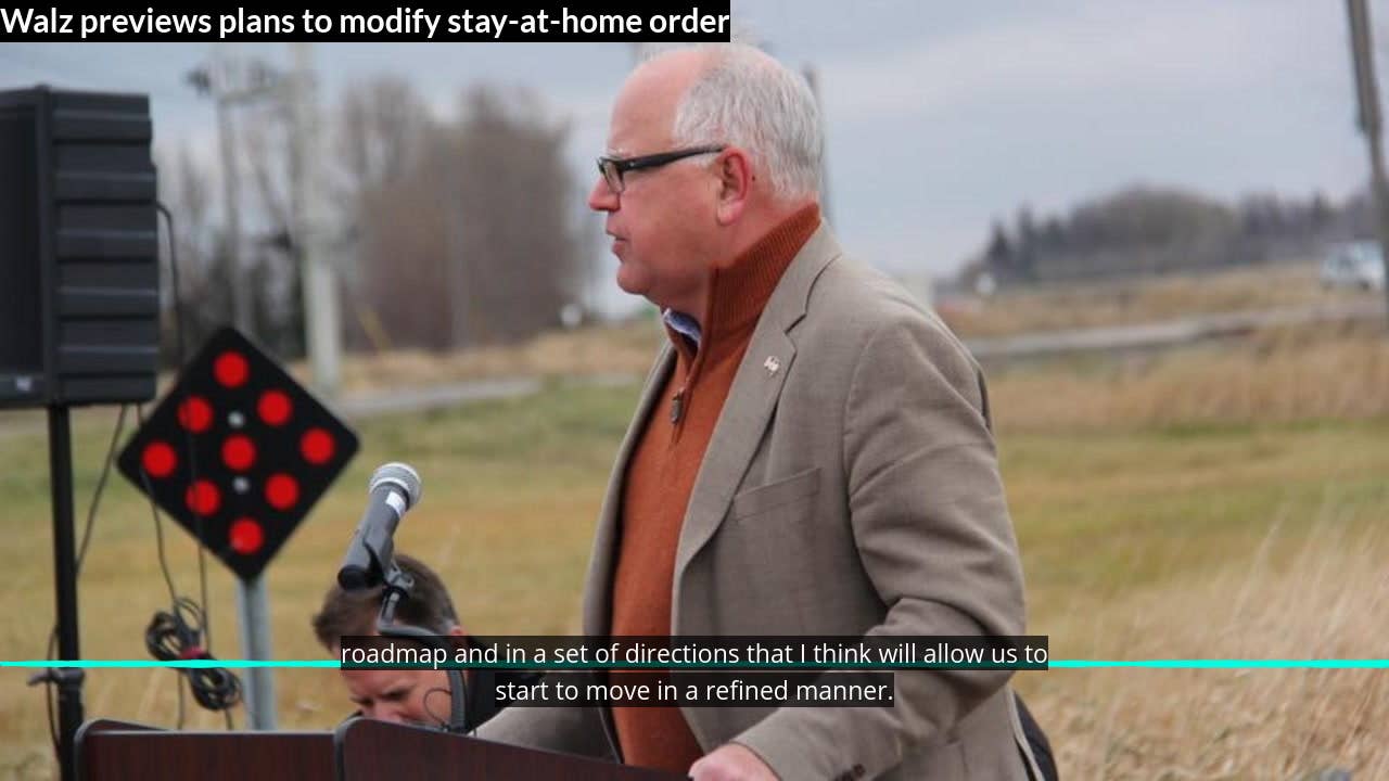 Walz previews plans to modify stay-at-home order - Bring Me The News
