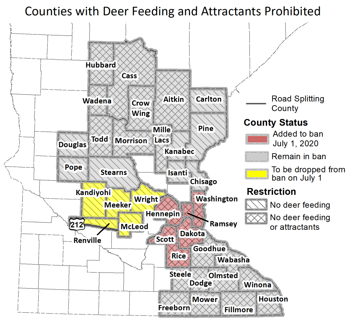 Threat of chronic wasting disease brings deer-feeding ban to bulk of ...