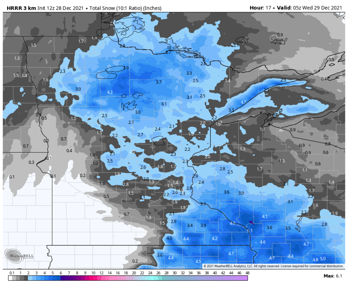 Most of Minnesota to see accumulating snow Tuesday - Bring Me The News