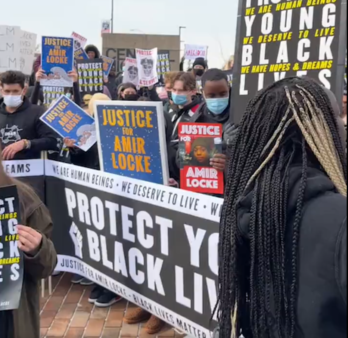 Students walk out of school, protest killing of Amir Locke - Bring Me ...