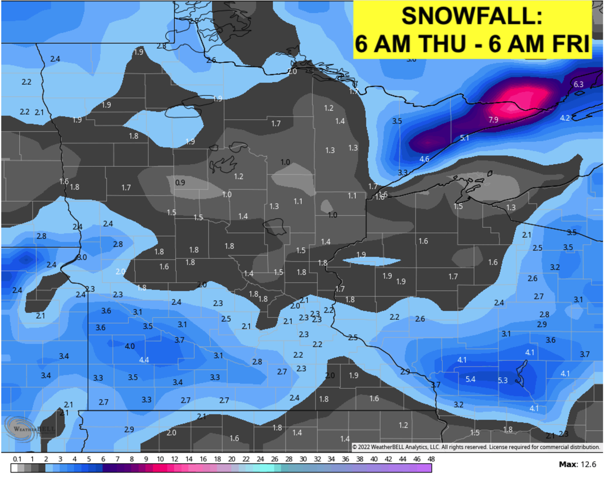 On the eve of the storm, here's how much snow is possible Minnesota ...