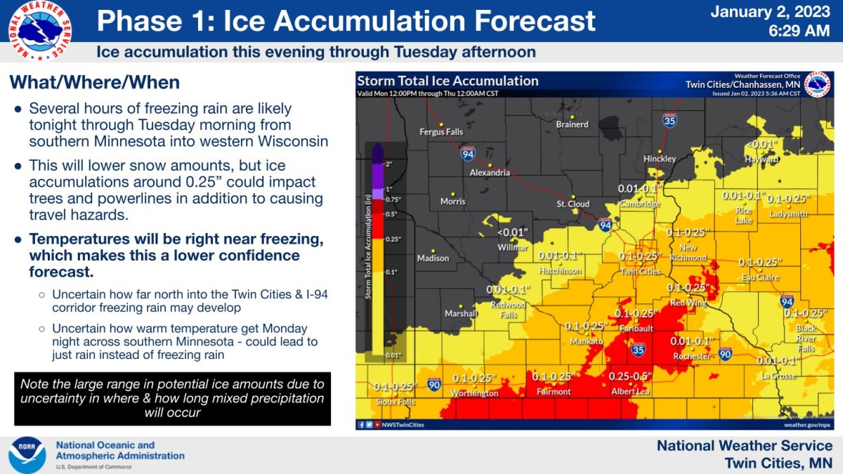 Monday update: Where the heaviest snow, freezing rain is possible ...
