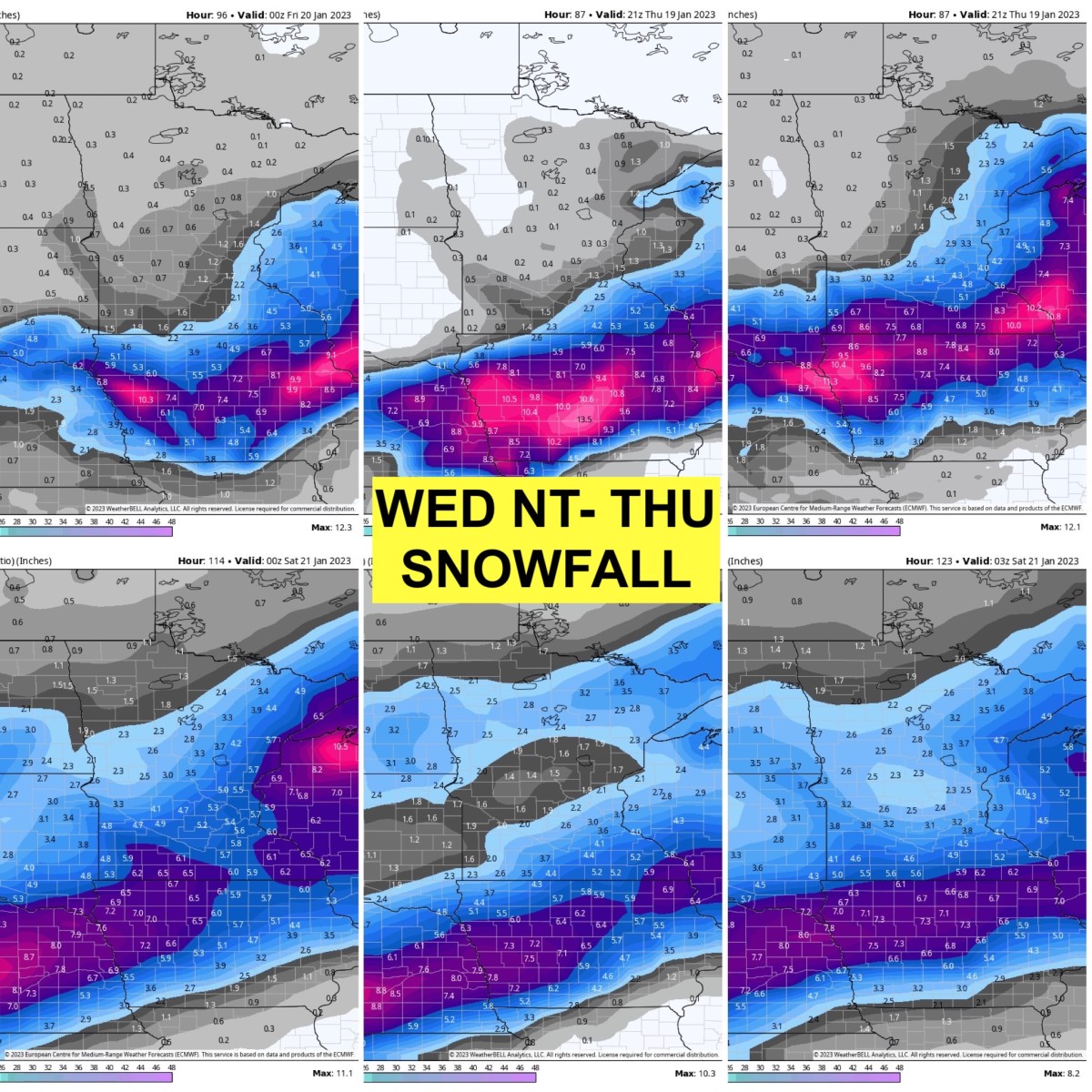 Impactful winter storm track trending closer to Twin Cities - Bring Me ...