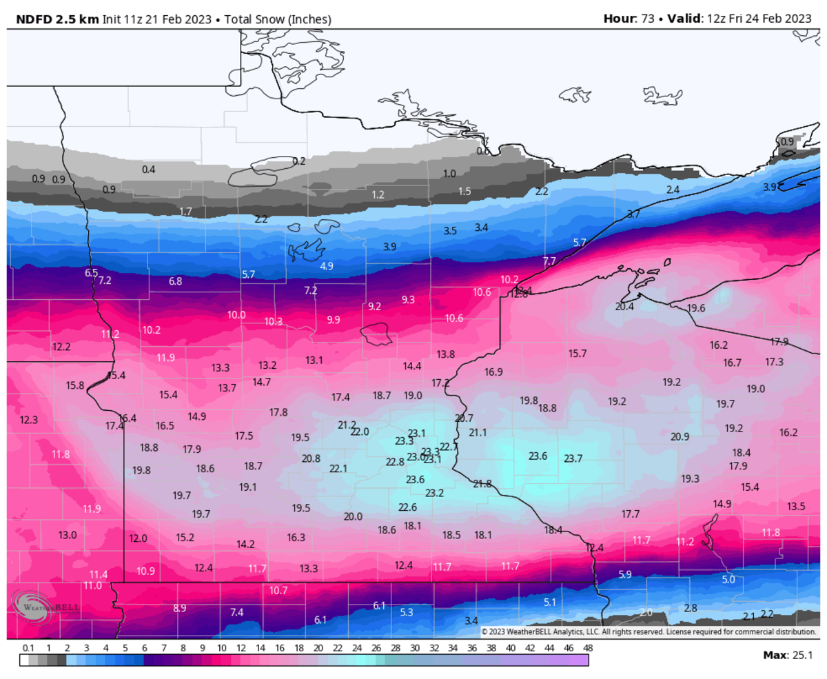 Tuesday update: Blizzard warnings, snow to be measured in feet in ...