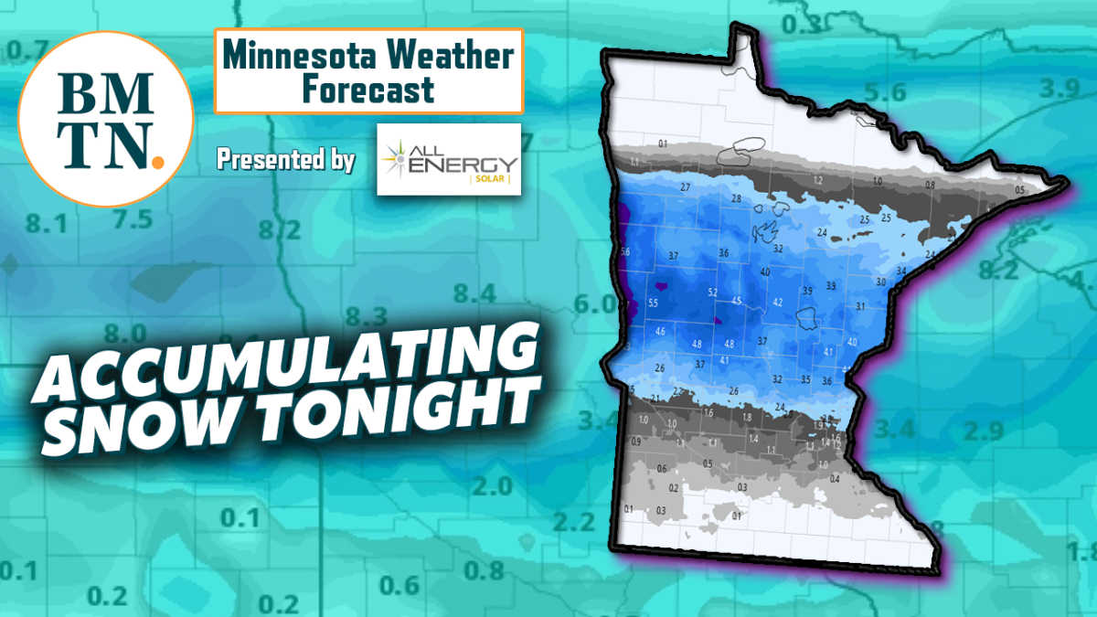 Minnesota weather: Accumulating snow Tuesday night - Bring Me The News