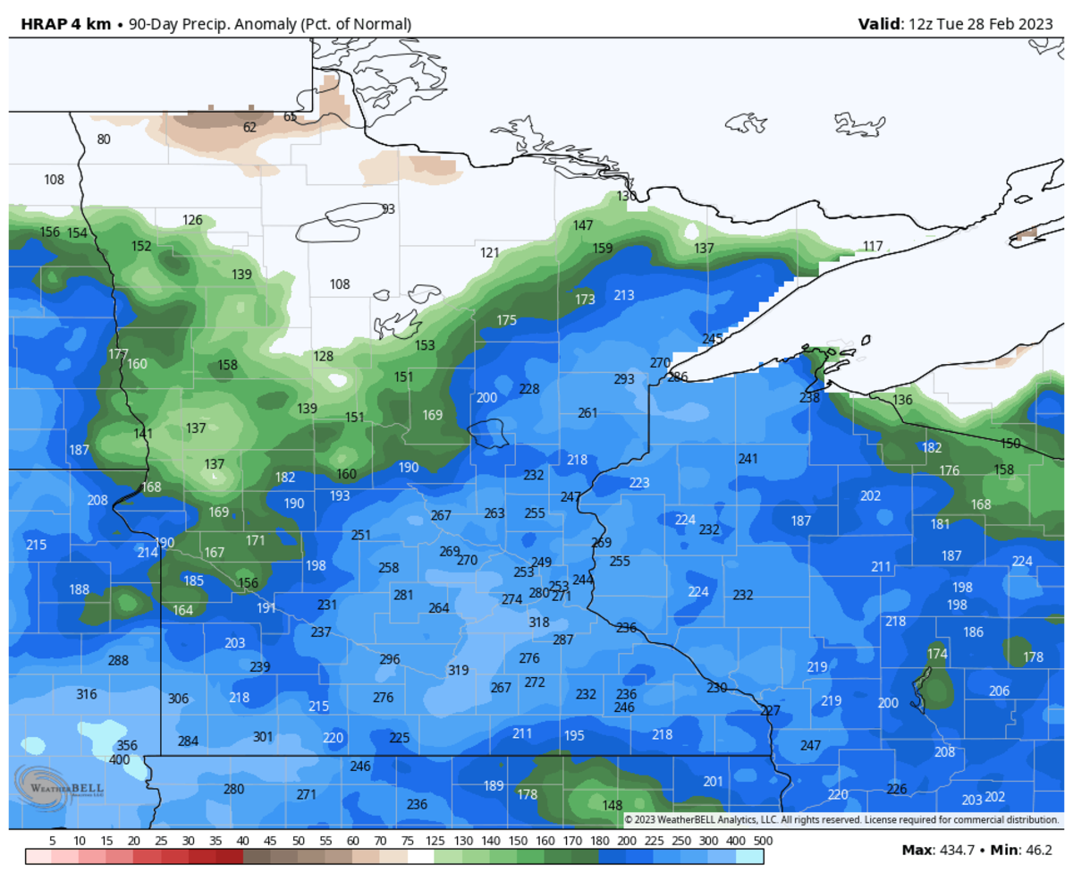 Minnesota winter 2022-23 report card: Wettest on record and mild ...