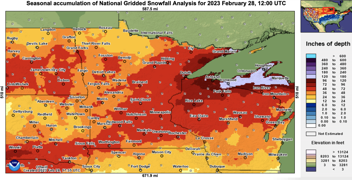 Minnesota winter 2022-23 report card: Wettest on record and mild ...