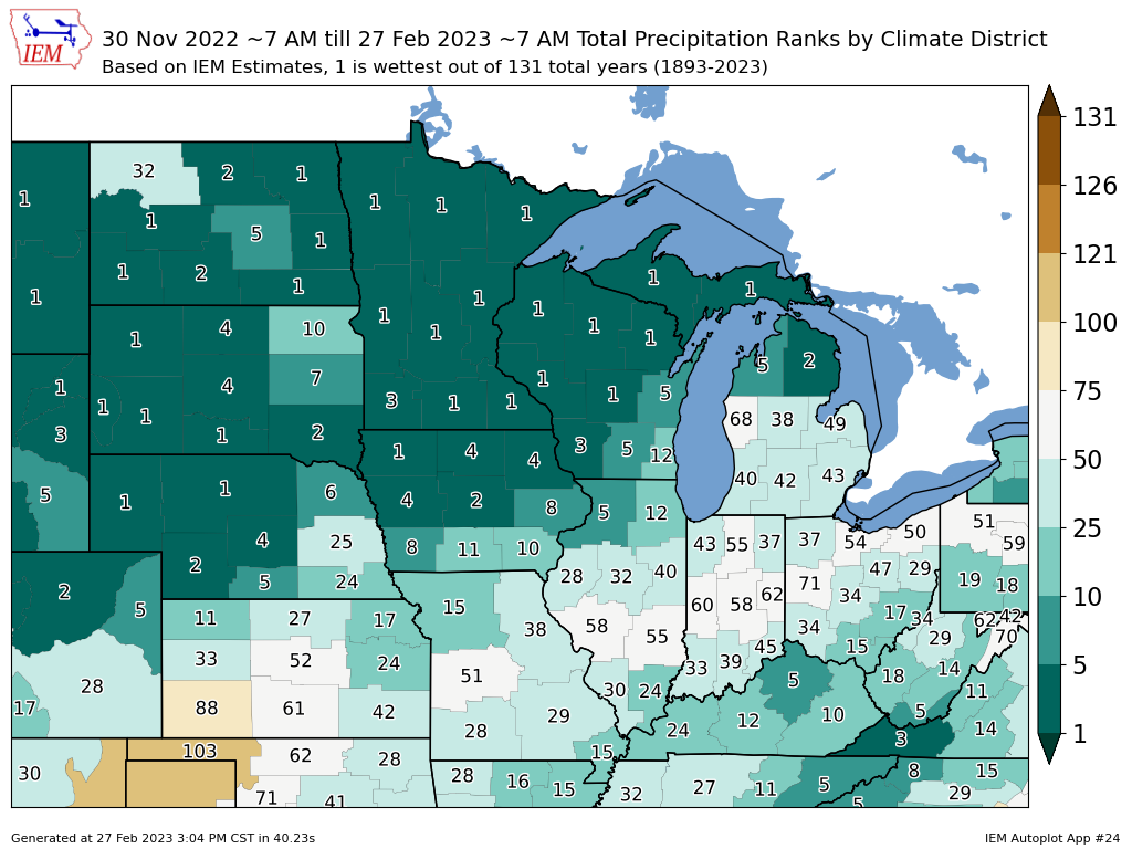Minnesota winter 2022-23 report card: Wettest on record and mild ...