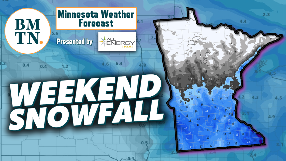 Minnesota weather: Tracking today's snowfall, and latest on Saturday ...