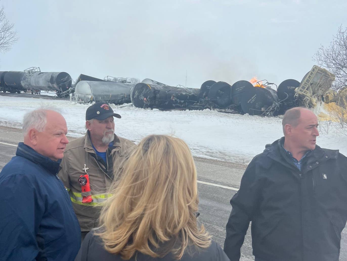 Evacuation order lifted in Raymond; Gov. Walz at site of train ...