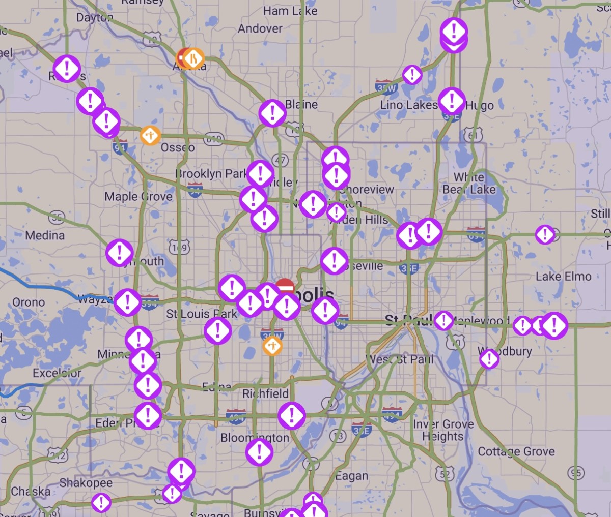 Heavy, fast-falling snow causes havoc on Twin Cities roads - Bring Me ...
