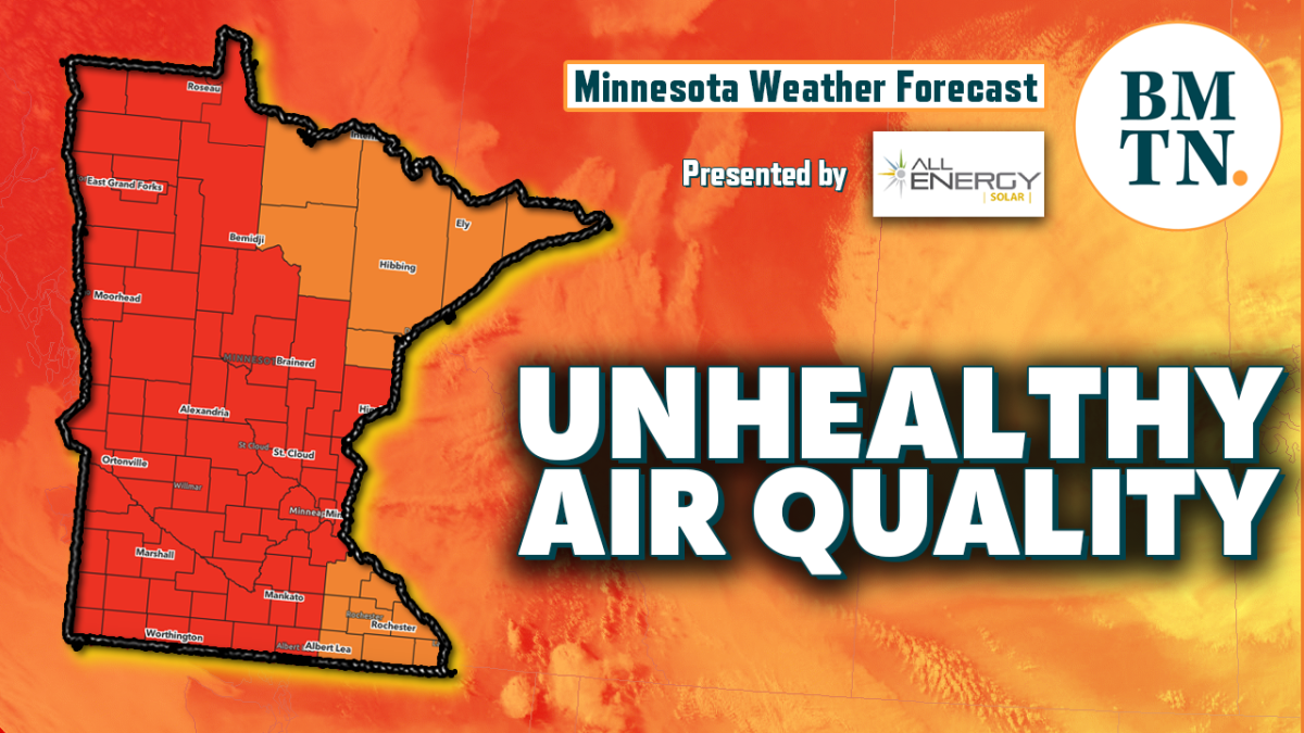 Minnesota weather: Unhealthy air quality, scattered showers Thursday - Bring Me The News