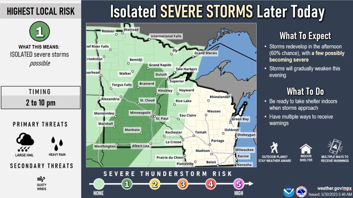 Where to watch out for strong storms Tuesday in Minnesota - Bring Me ...