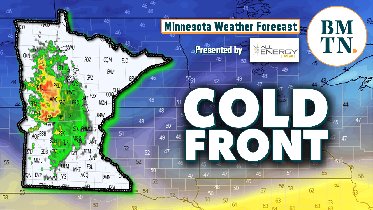 Minnesota weather: Cold front brings showers into weekend, heat returns ...