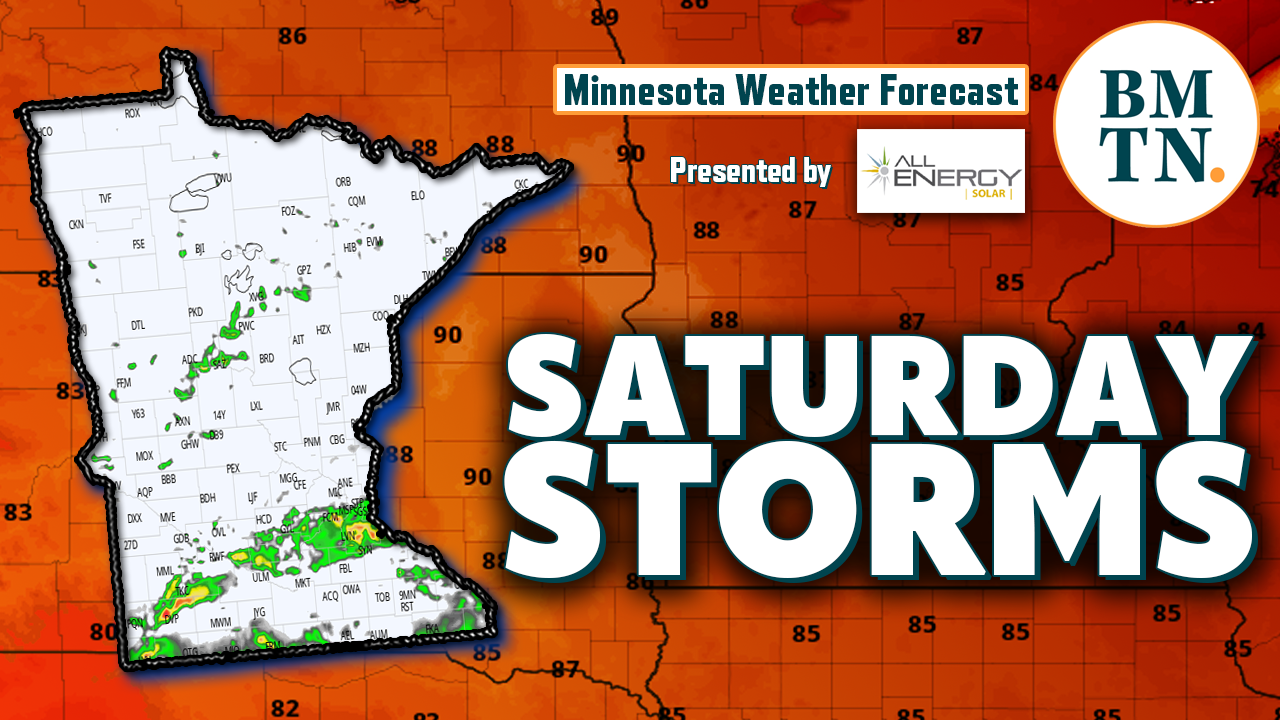 Minnesota weather: Thunderstorms possible Saturday, heat builds next ...
