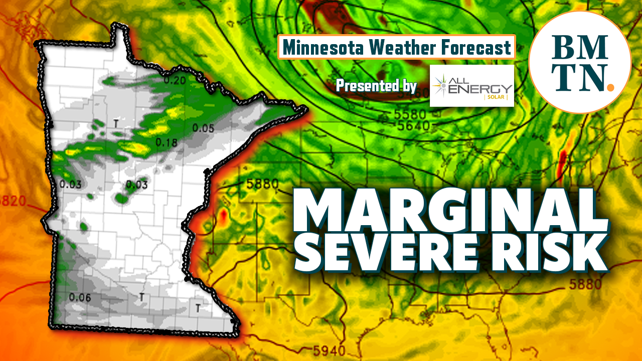 Minnesota weather: Marginal severe risks through weekend, warming up ...