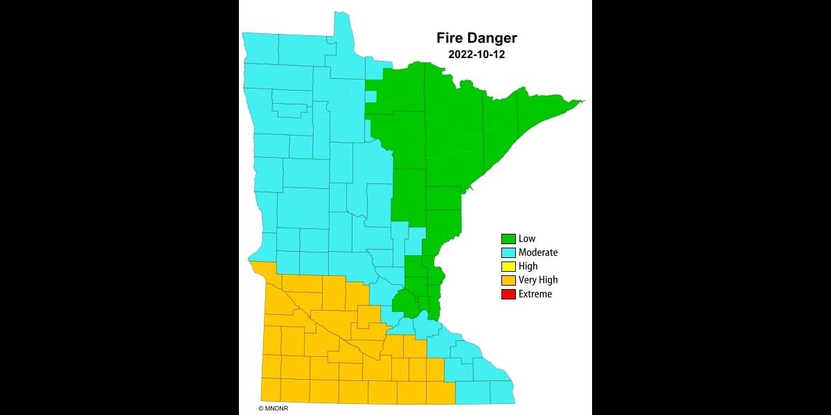 Warning issued in southern Minnesota due to 'extreme' wildfire fire ...