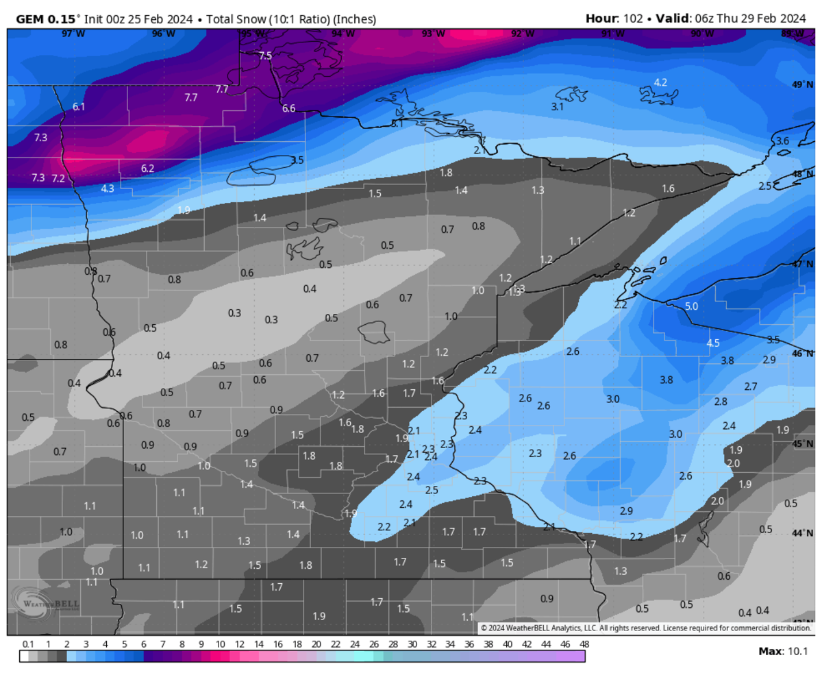 First 60 of the year on Monday? Accumulating snow to follow? - Bring Me ...
